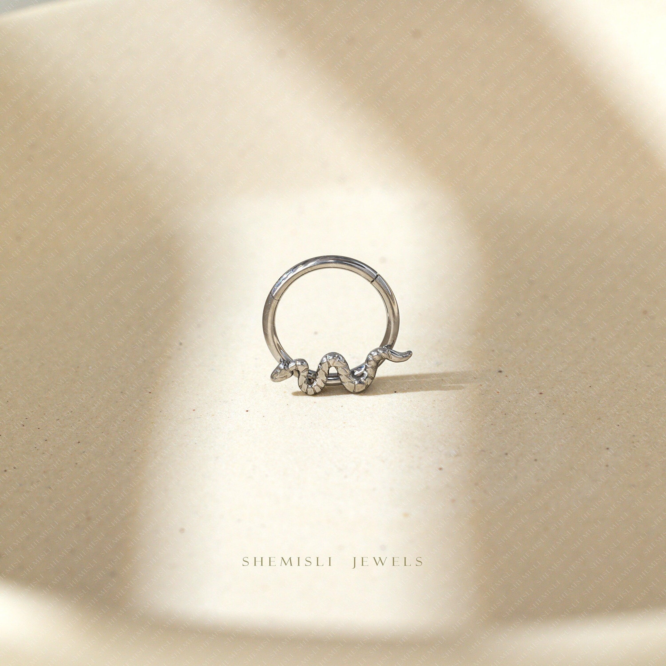 Snake Nose Ring, Septum Hoop, Minimalist Style, SH234 SH235 A ...